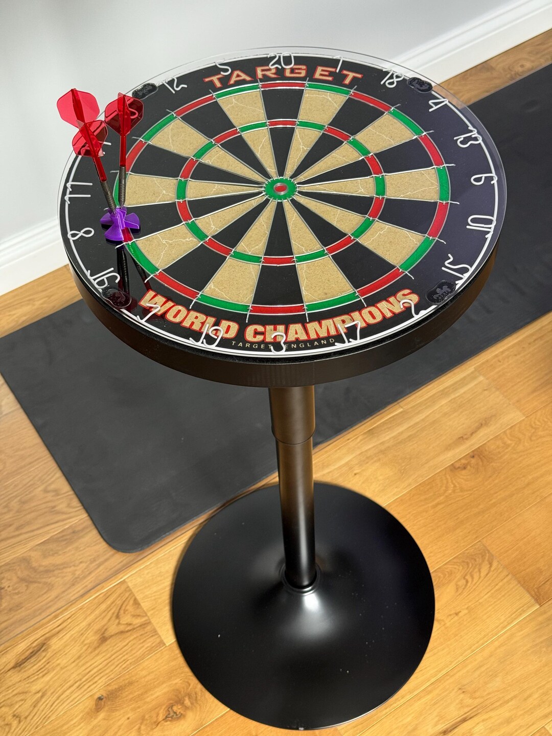 Dartboard Adjustable Tall Table - Black - Target, Luke Littler, Unicorn ...