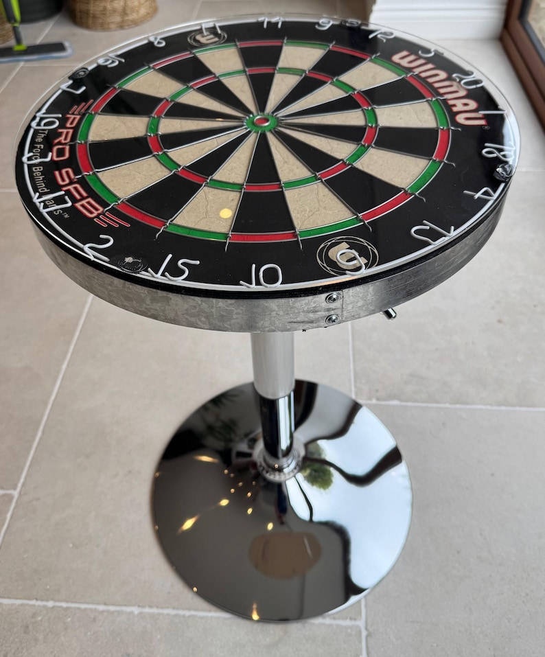Dartboard Oche Table Adjustable- Winmau Silver - Etsy UK