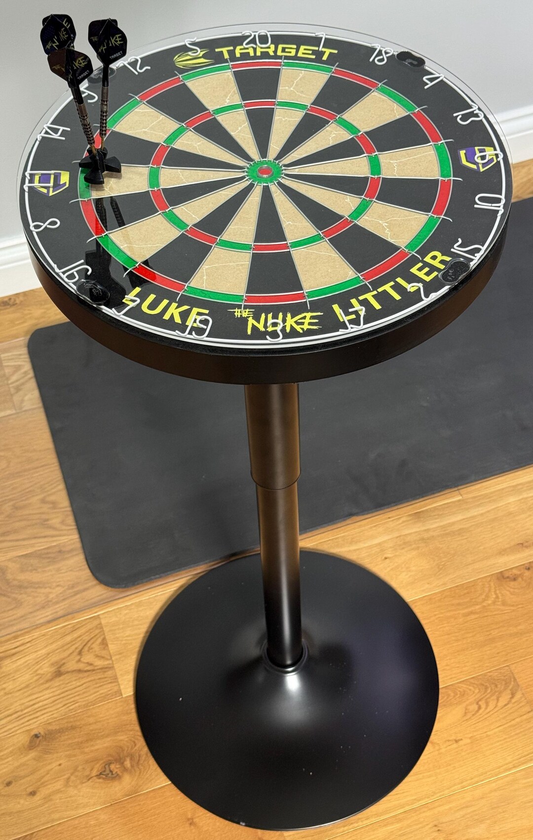 Luke Littler Dartboard Bar Table - Target the Nuke - Adjustable - Etsy