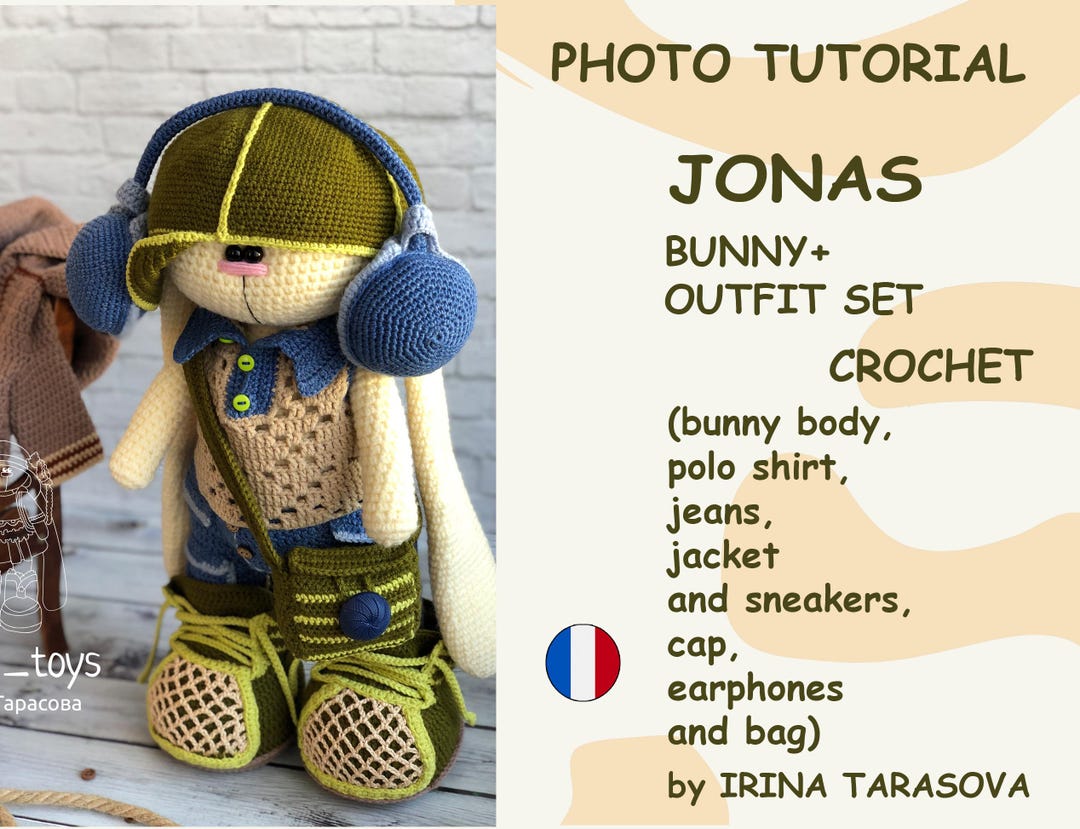 Amigurumi Crochet Tilda Bunny Pattern and Jonas Clothes Pattern Pdf in ...