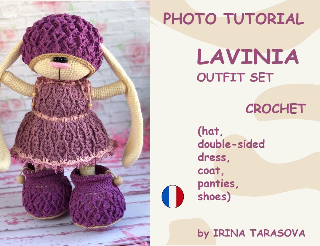 Amigurumi Crochet Tilda Bunny Pattern and Lavinia Clothes Pattern Pdf ...