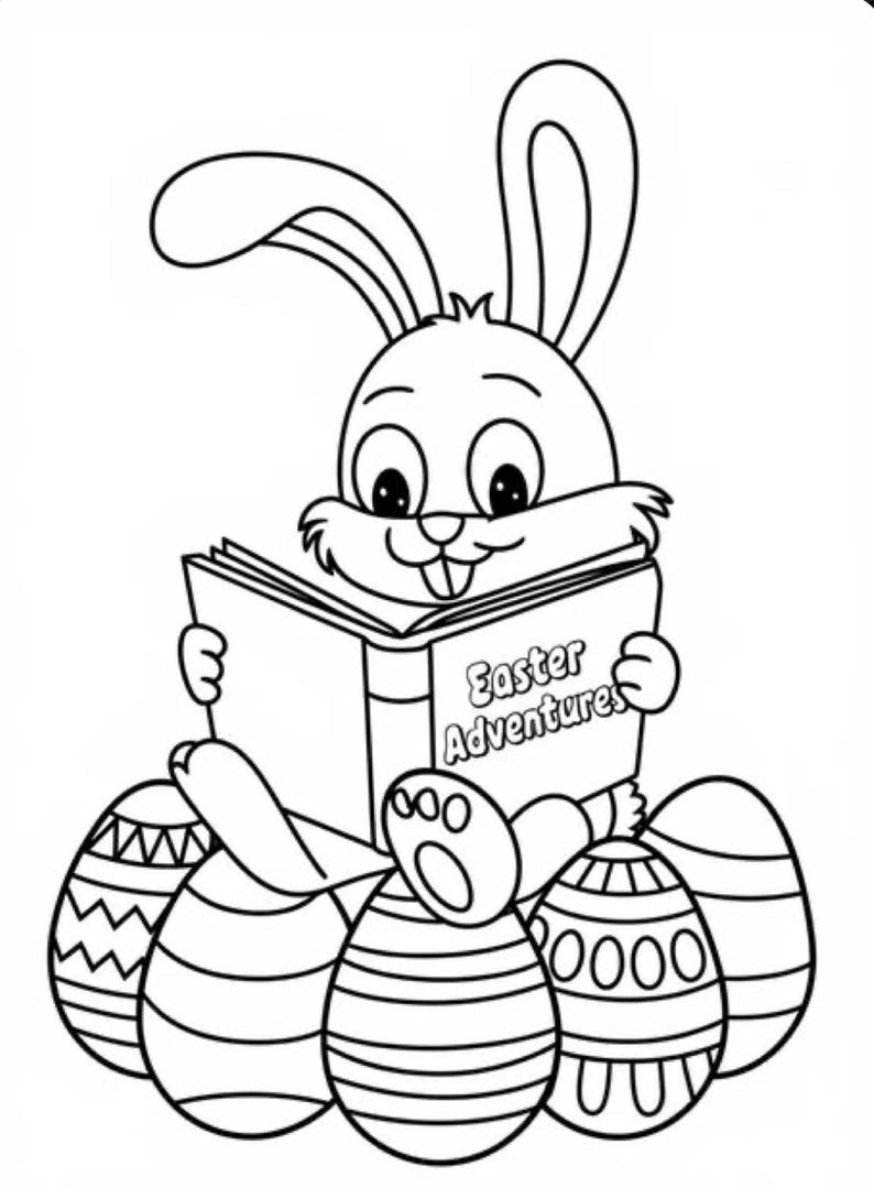 20 Easter & Spring-themed Coloring Pages| Coloring Pages| Easter Bunny ...