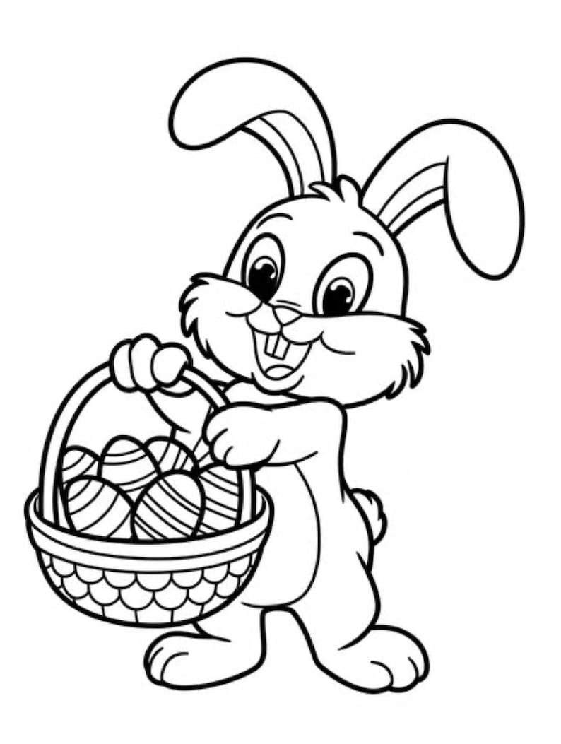 20 Easter & Spring-themed Coloring Pages| Coloring Pages| Easter Bunny ...