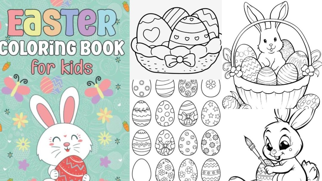 20 Easter & Spring-themed Coloring Pages| Coloring Pages| Easter Bunny ...