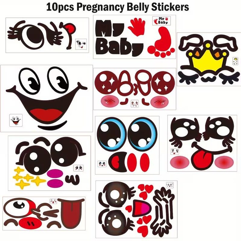 Pregnancy Belly Stickers - Etsy
