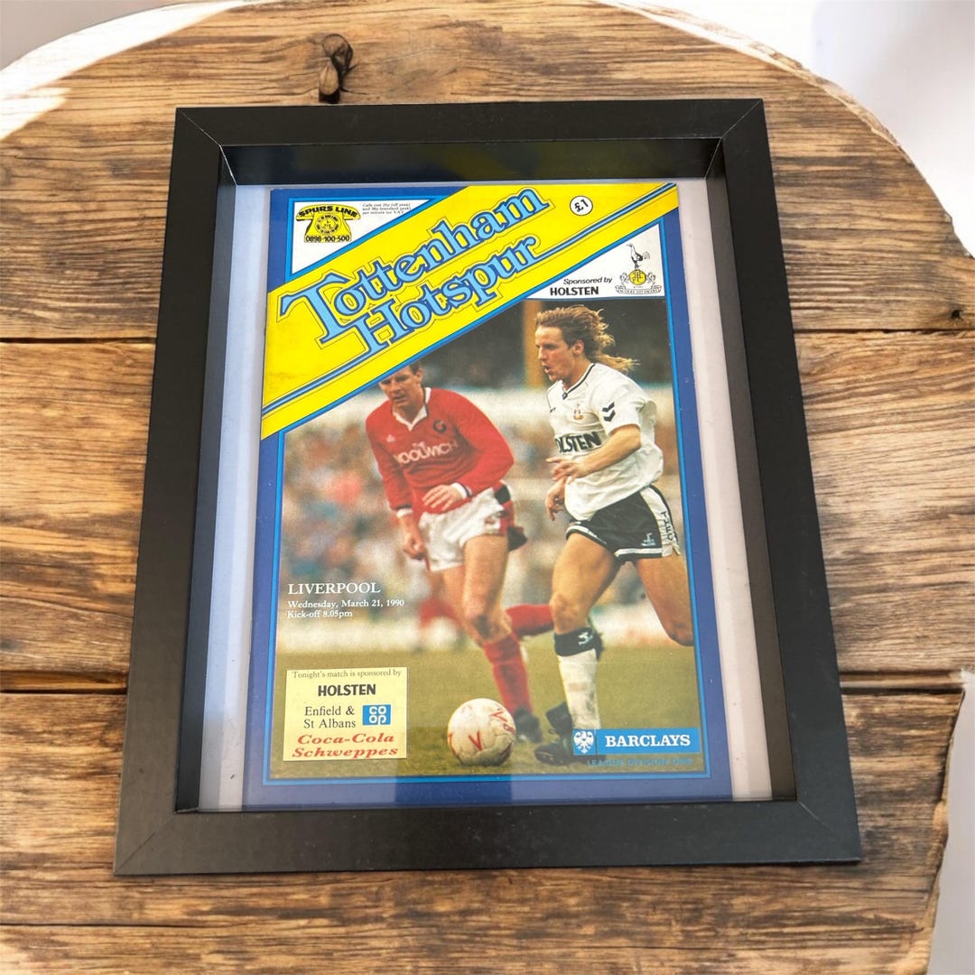 Football Memorabilia Framed, Sports Gift for Him, Wall Art Decor, Man ...