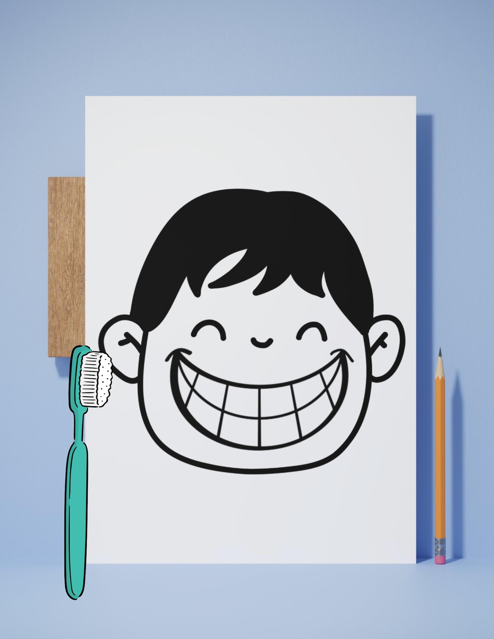 Brushing Teeth Practice Chart: Fun Dental Hygiene Activity for Kids ...