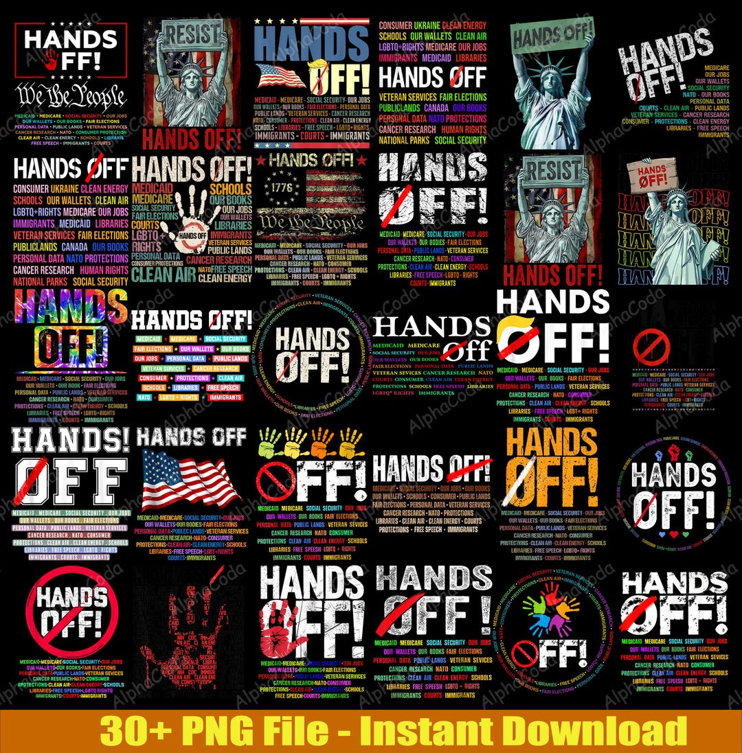 30+ Hands off Protest PNG Bundle , Hands off Protest Eps, Medicaid ...