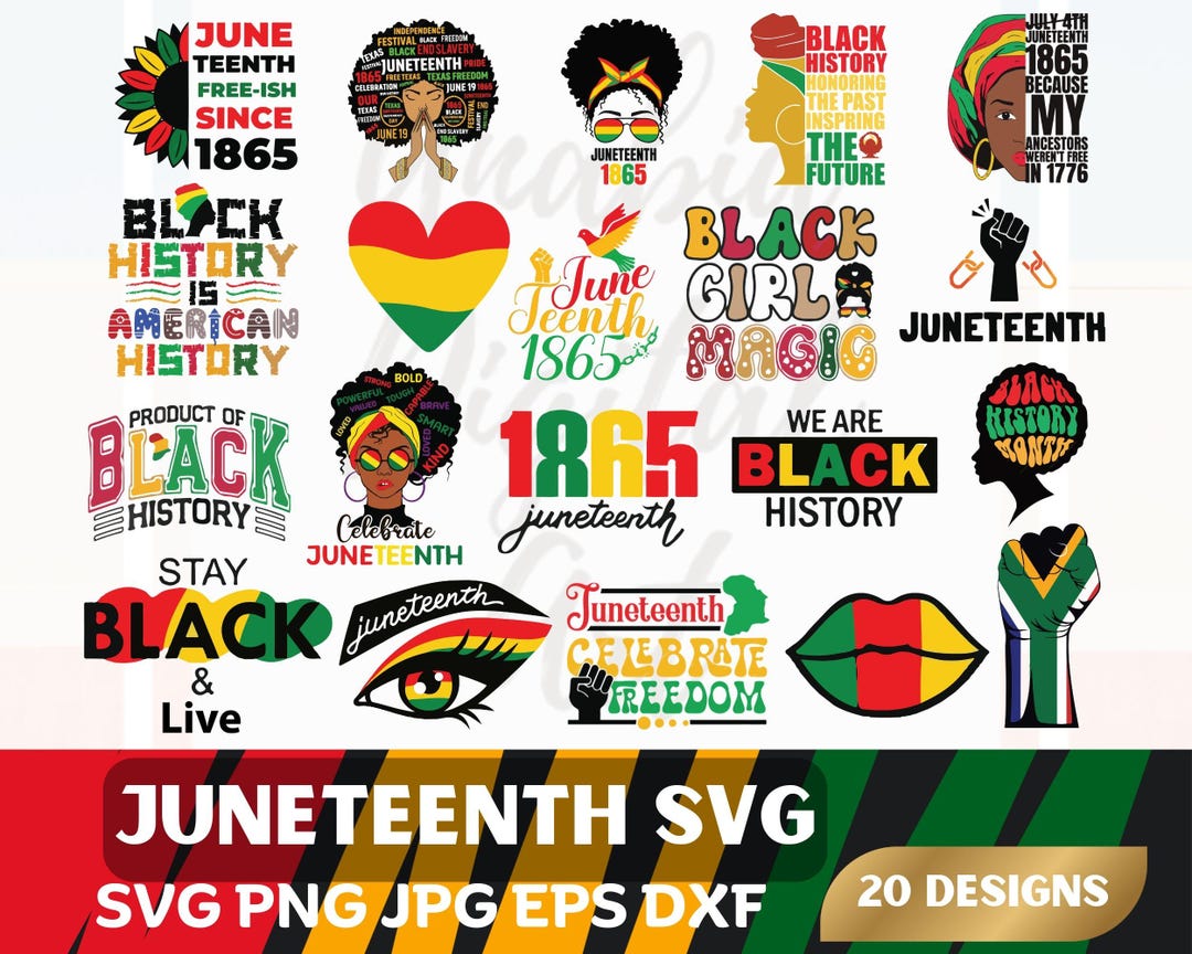 Juneteenth Svg Bundle, Free-ish Svg, Black History Png, Juneteenth Png ...
