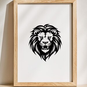 Lion Head SVG Bundle: King of the Jungle Clipart (digital Download - Etsy