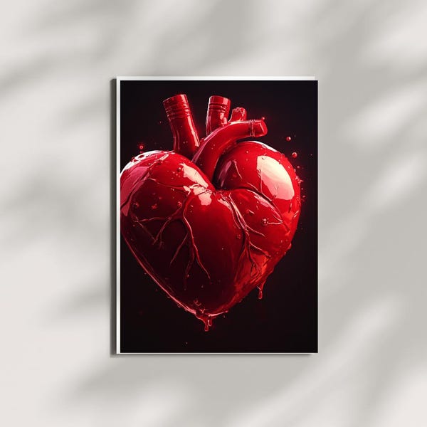 Heart Digital Art - Etsy