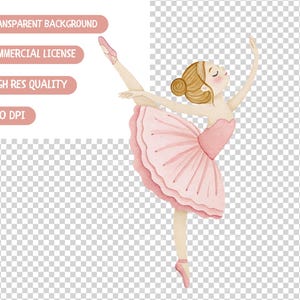 Pink Nutcracker Clipart, Pastel Christmas Ballerina PNG, Cute ...