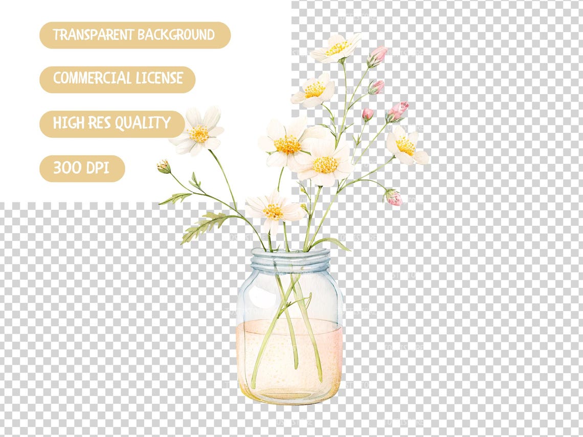 Watercolor Honeybee Clipart Bundle, Floral Bees PNG (digital Download ...