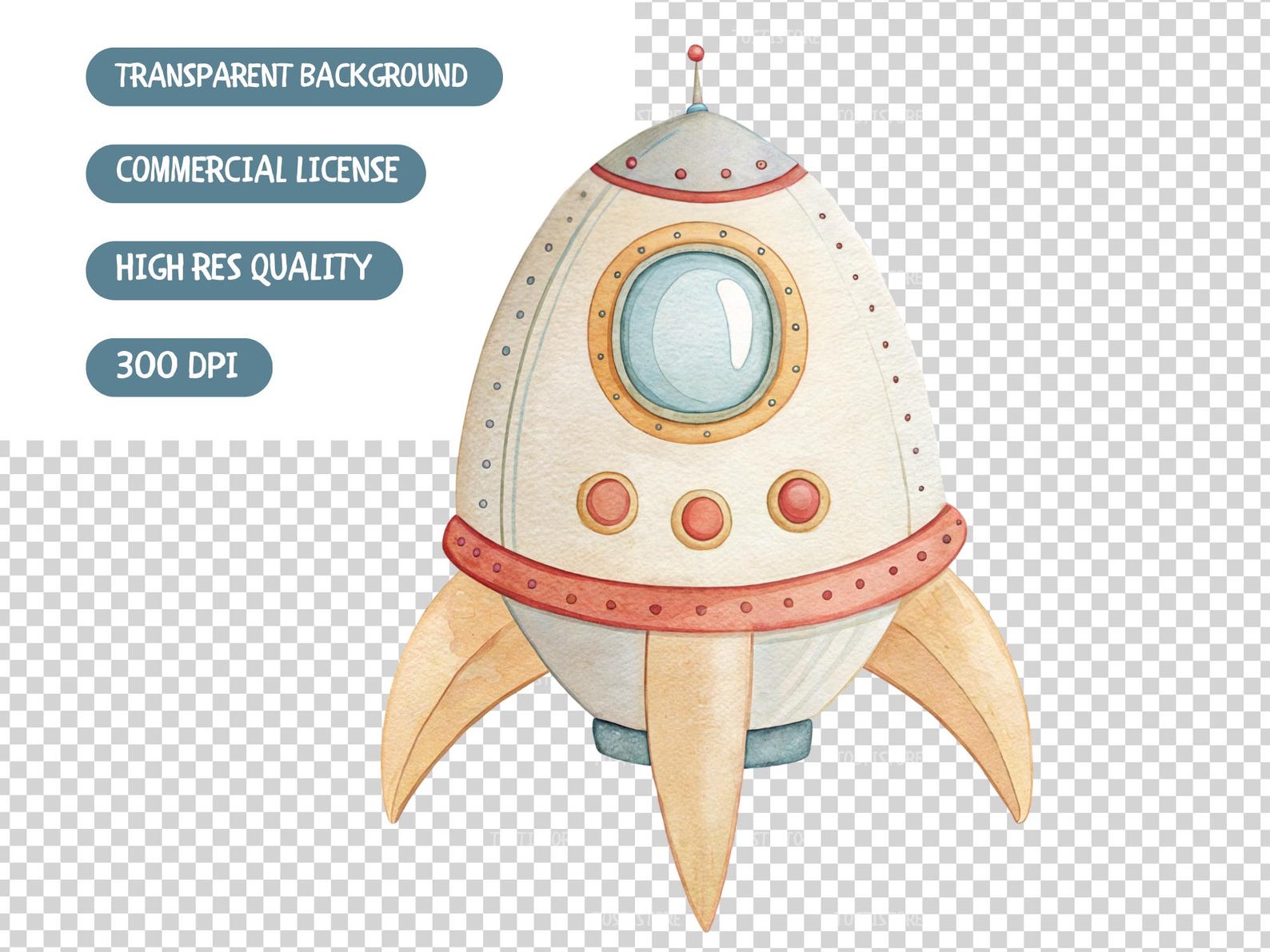 Astronaut Clipart Set: Space Explorers, Planets, Rockets (PNG ...