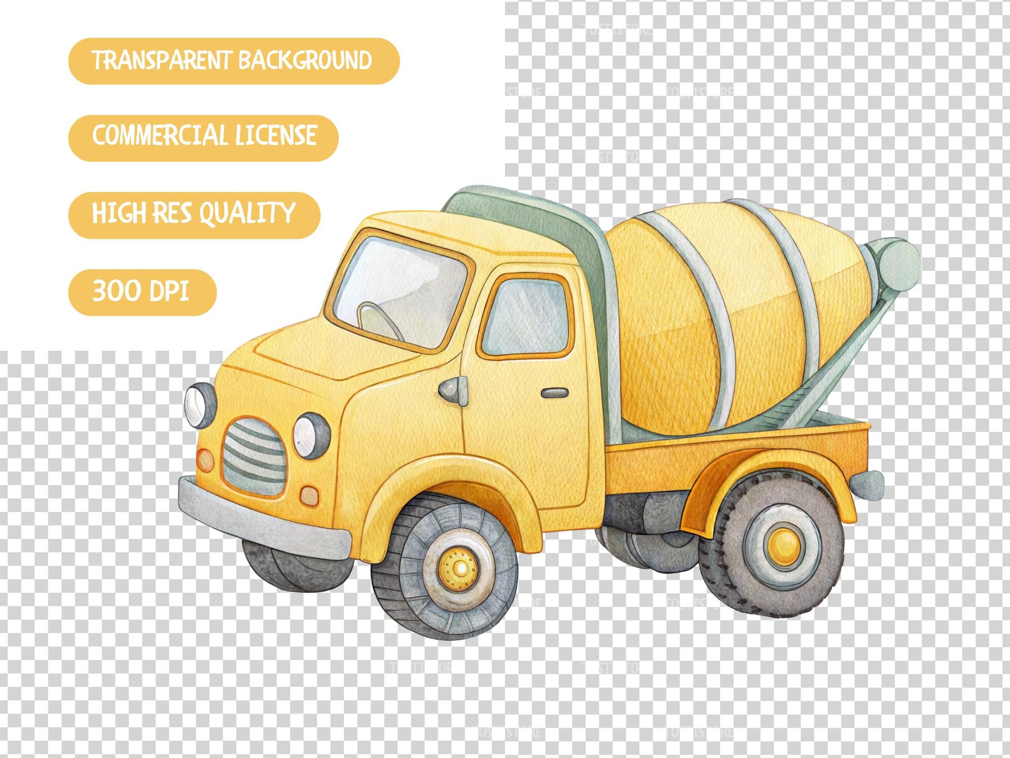 Kids Construction Clipart, Construction Party PNG, Baby Boy Truck PNG ...