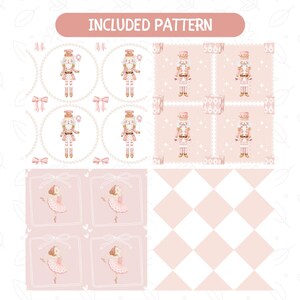 Pink Nutcracker Clipart, Pastel Christmas Ballerina PNG, Cute ...