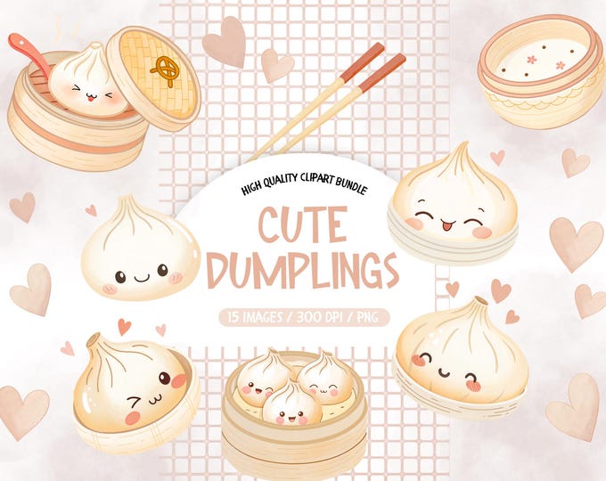 Cute Dumpling Clipart, Asian Food Clipart, Little Dumpling Png, Dim Sum ...