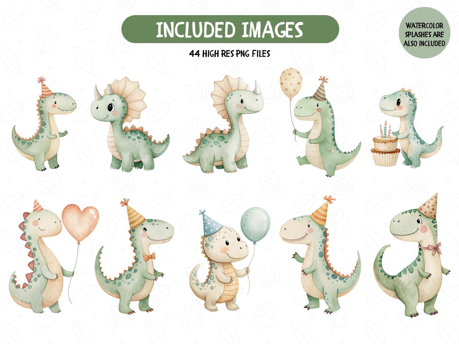 Dinosaur Party Clipart, Jurassic World PNG Bundle, Dino Party ...