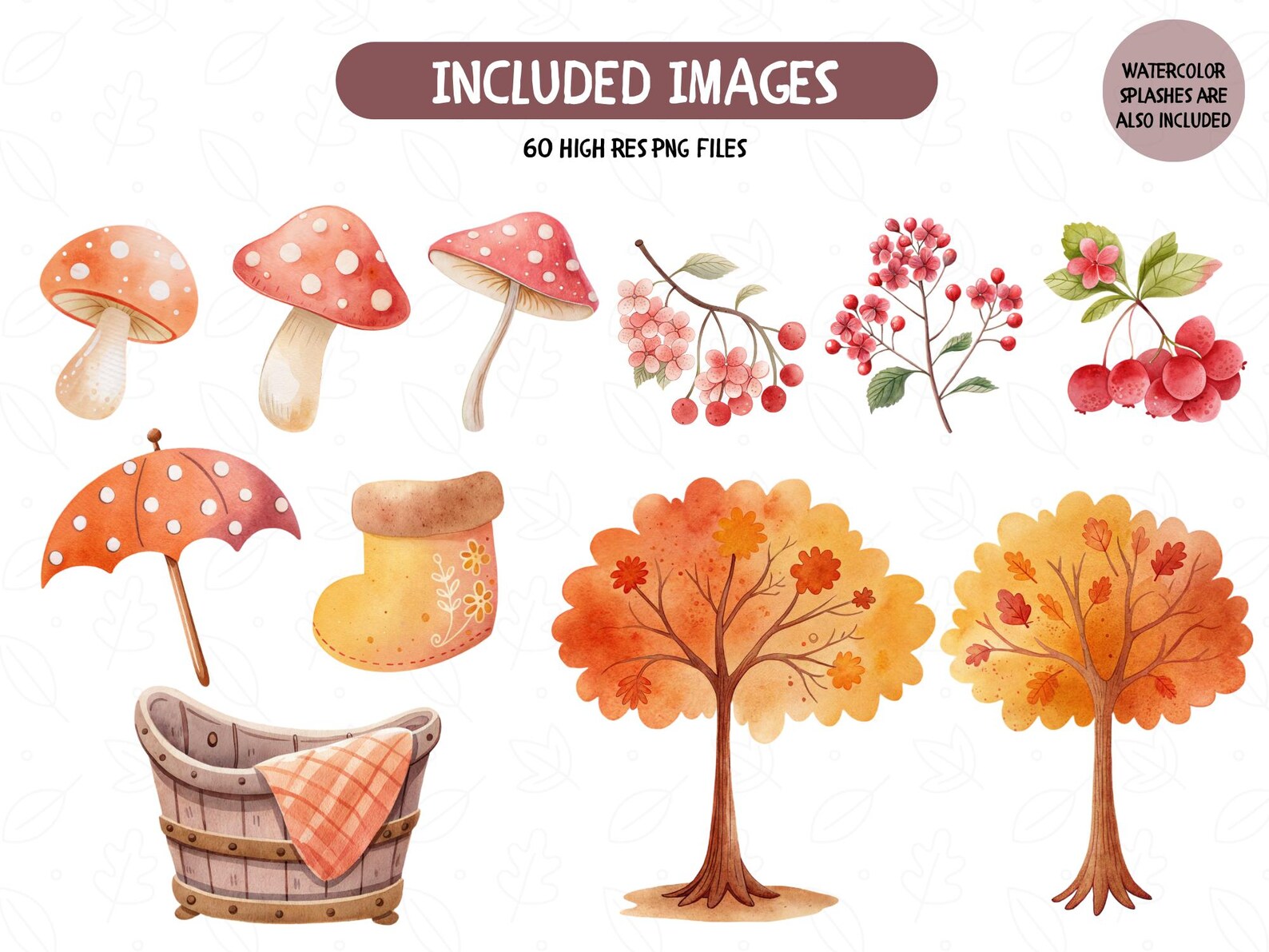 Fall Animals Clipart, Cute Woodland Clipart, Autumn Nursery Animals ...