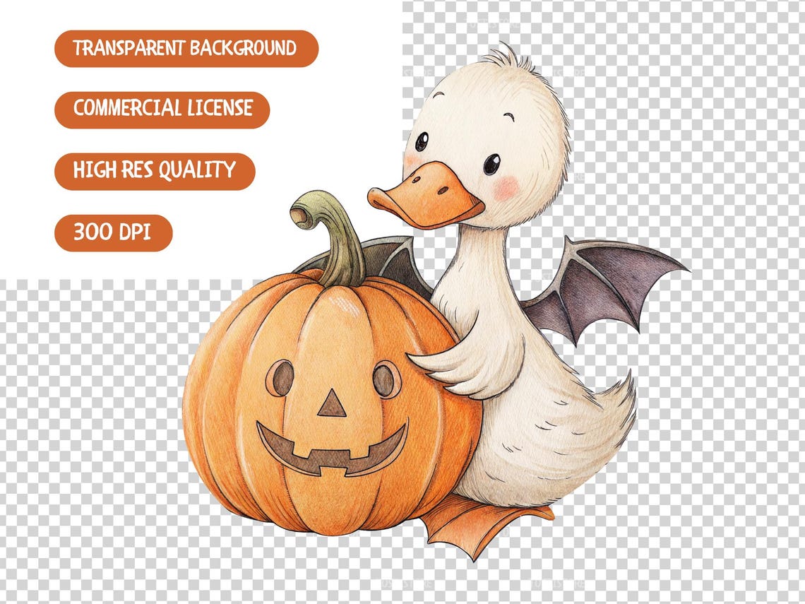 Witchy Goose Parade Clipart, Cute Halloween Clipart, Cute Goose Costume ...