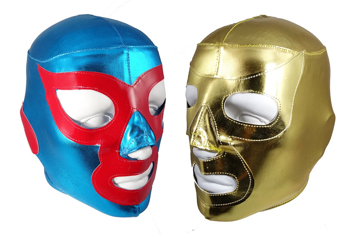 2 Pack Nacho Libre/ramses Adult Lucha Libre Wrestling Mask Halloween ...