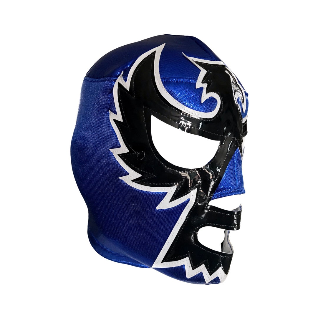 BLACK HAWK Lucha Libre Wrestling Mask - (adult Size) Brand New BLUE - Etsy