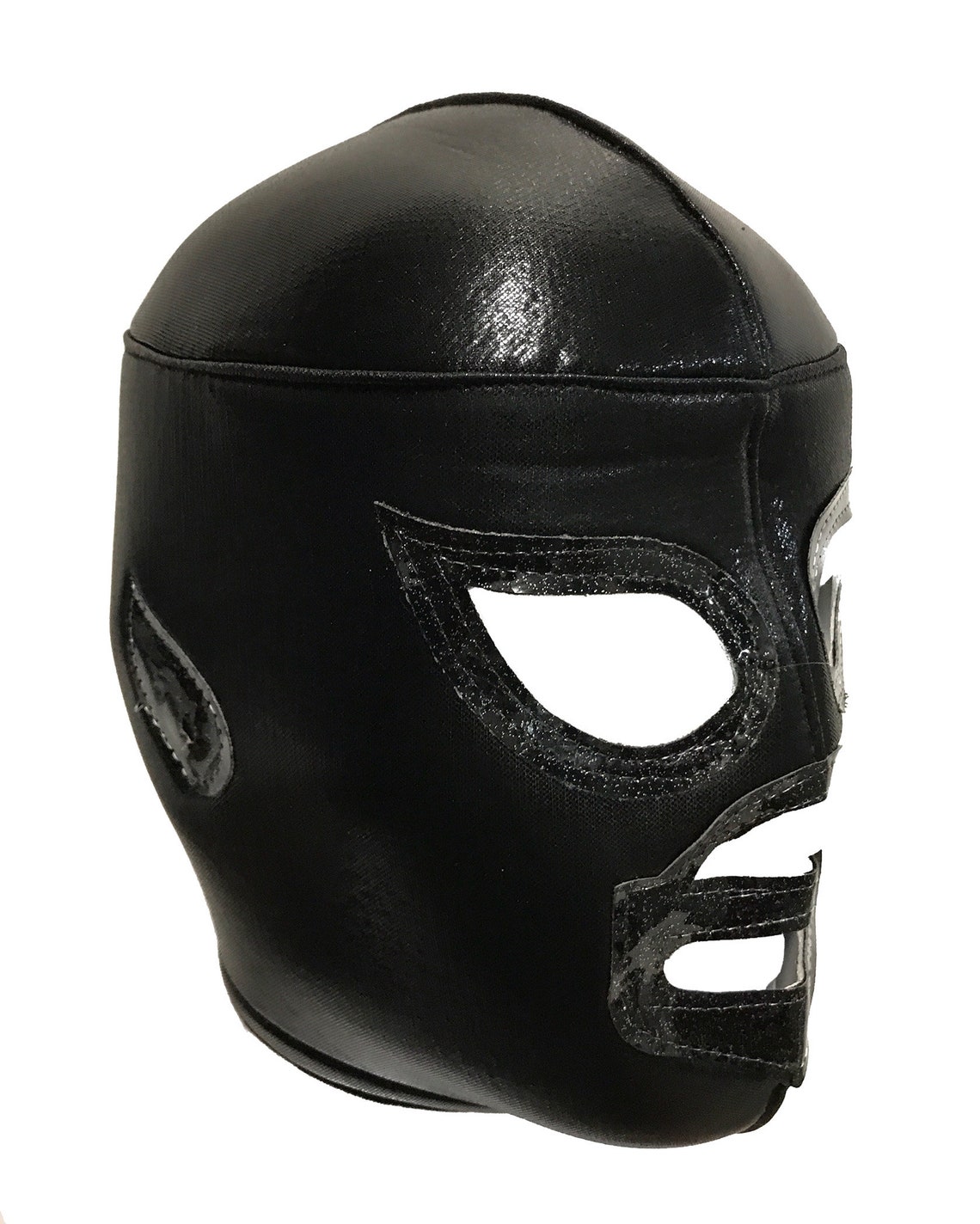 BLACK SHADOW Lucha Libre Wrestling Mask - (adult Size) Brand New Black ...
