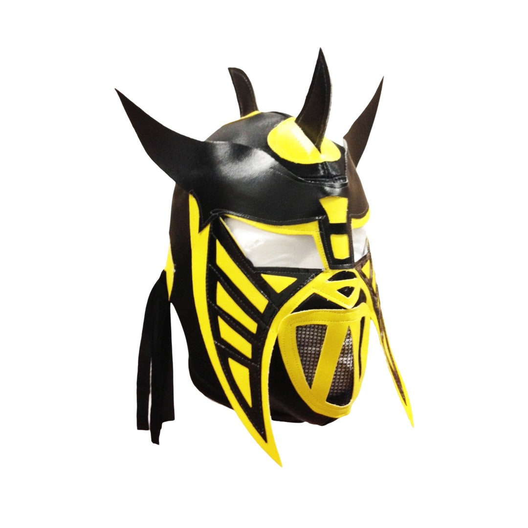 HYSTERIA (pro-fit) Lucha Libre Wrestling Mask - (adult Size) Black ...