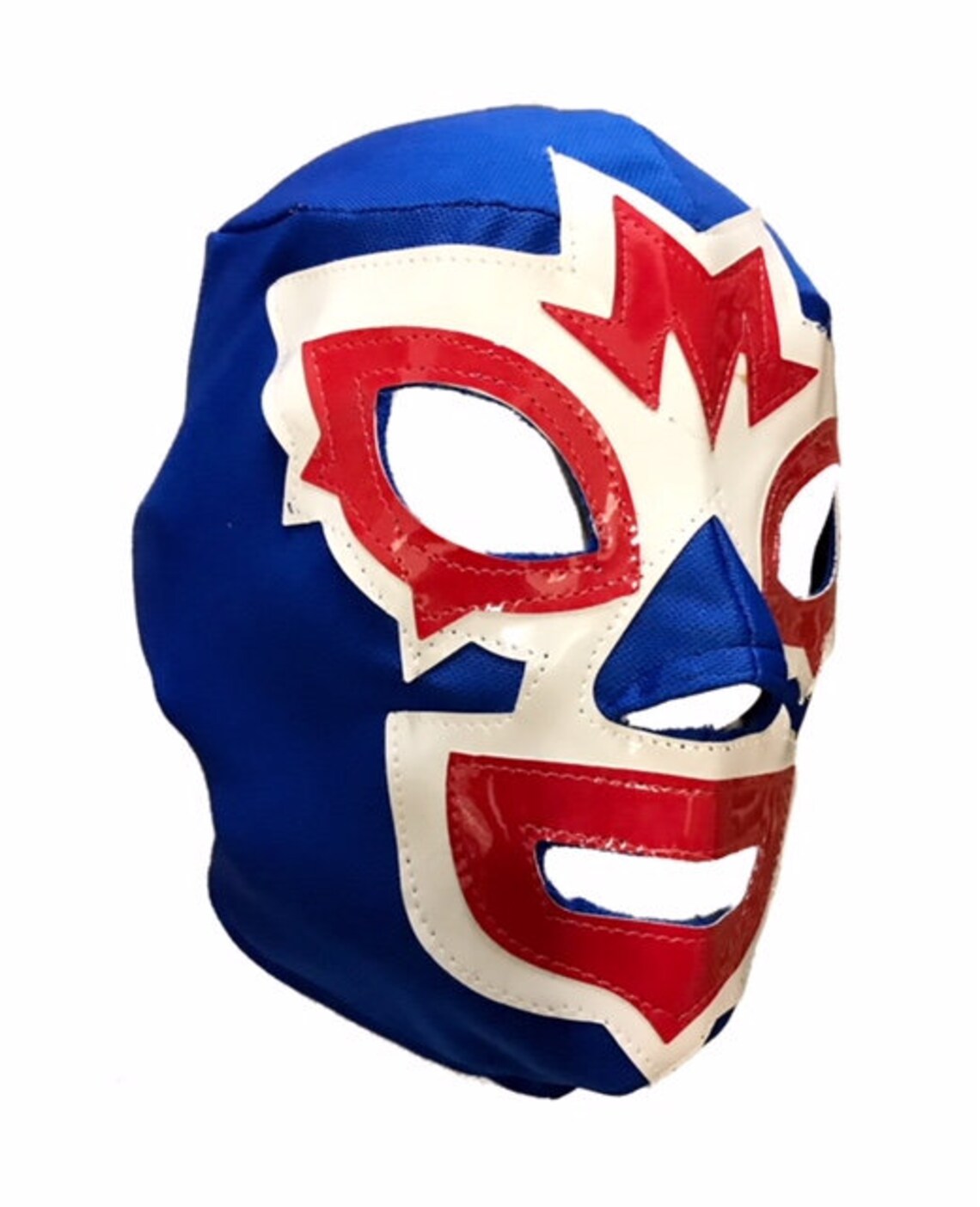 Mask Maniac Adult Lucha Libre Wrestling Mask Blue/white/red - Etsy