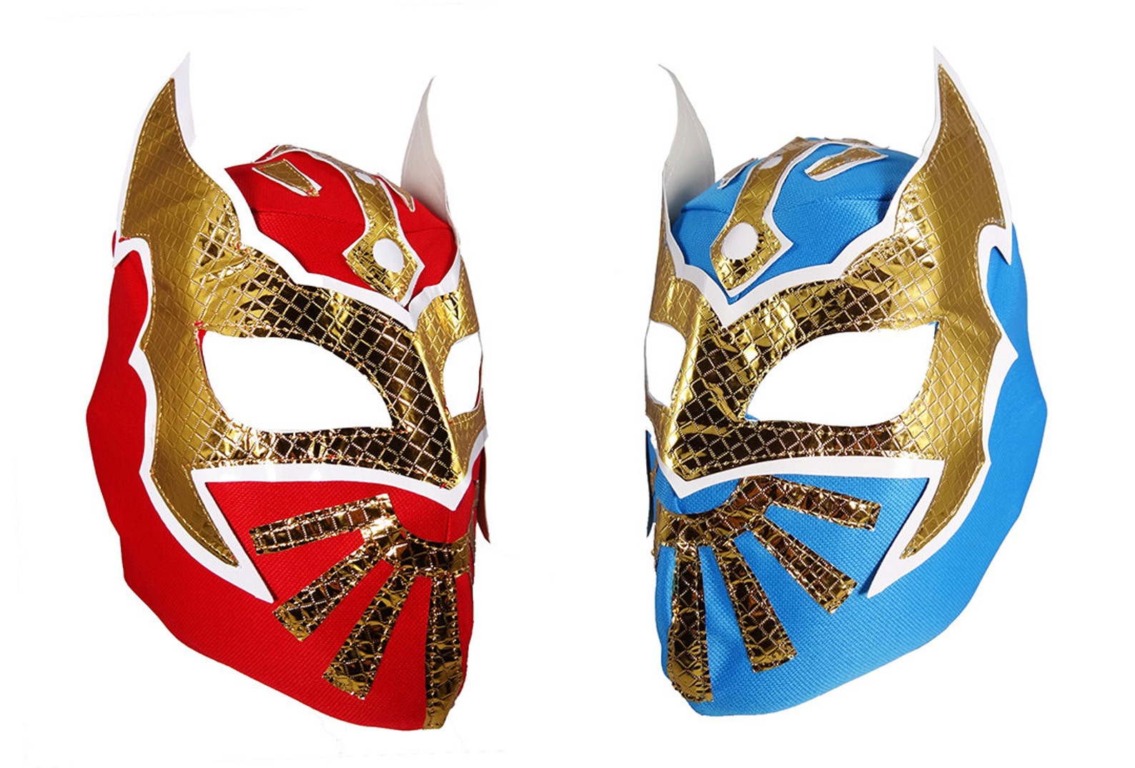 2pk LUCHADORES Lucha Libre Halloween Costume Mask Pair (ikids to Young ...