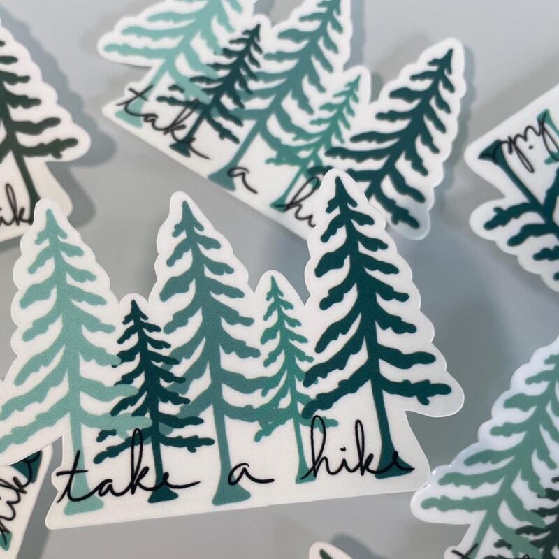 Hiking Sticker - Etsy