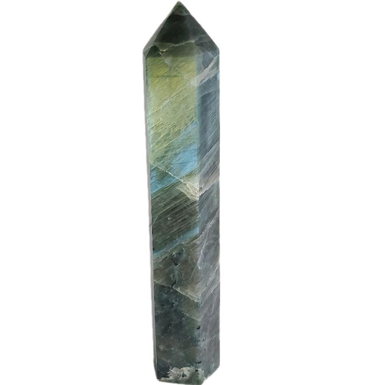 Labradorite Tower With Intense Gold Blue Orange Flash • Six-sided ...