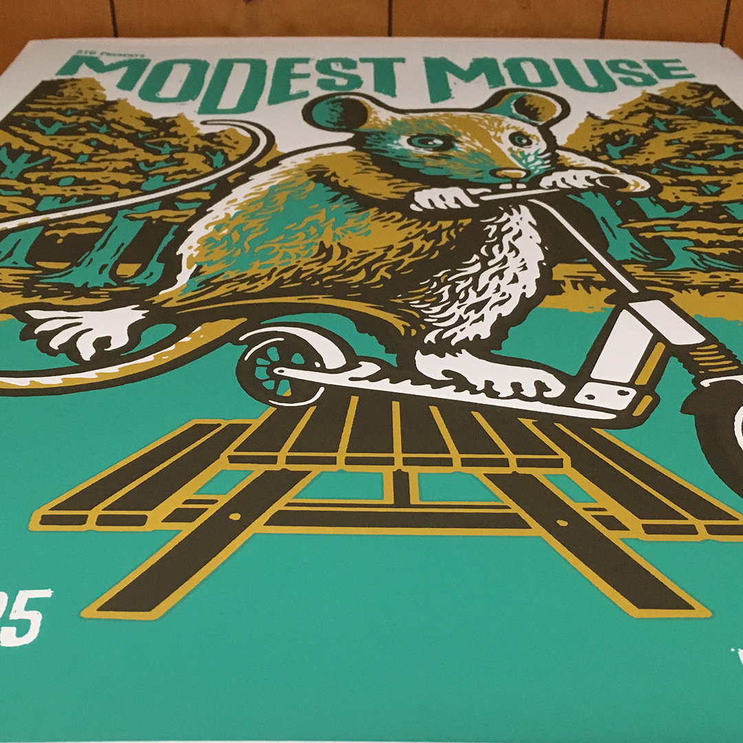 Modest Mouse Poster by Shawn Wolfe - Etsy