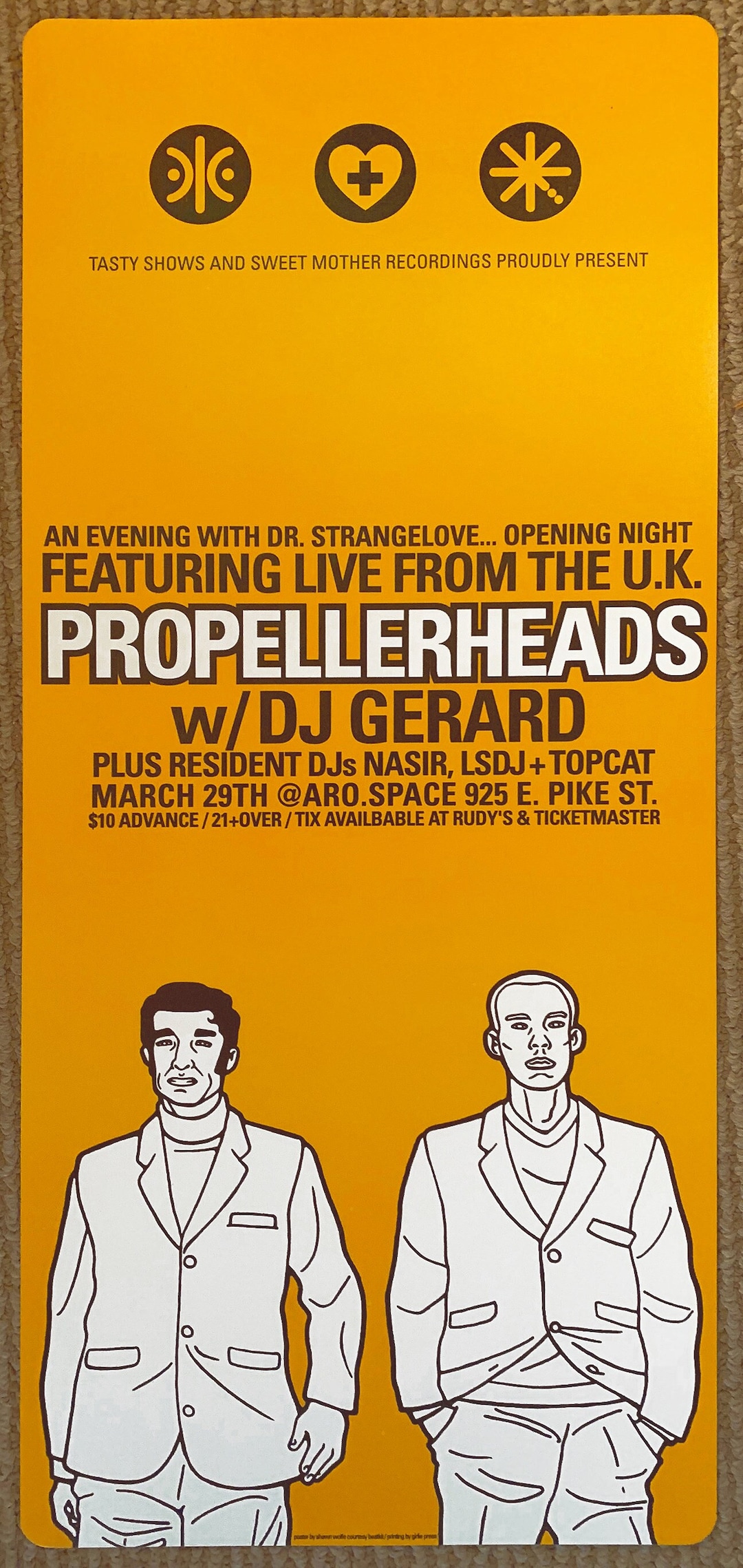 Propellerheads Live in Seattle Poster by Shawn Wolfe - Etsy