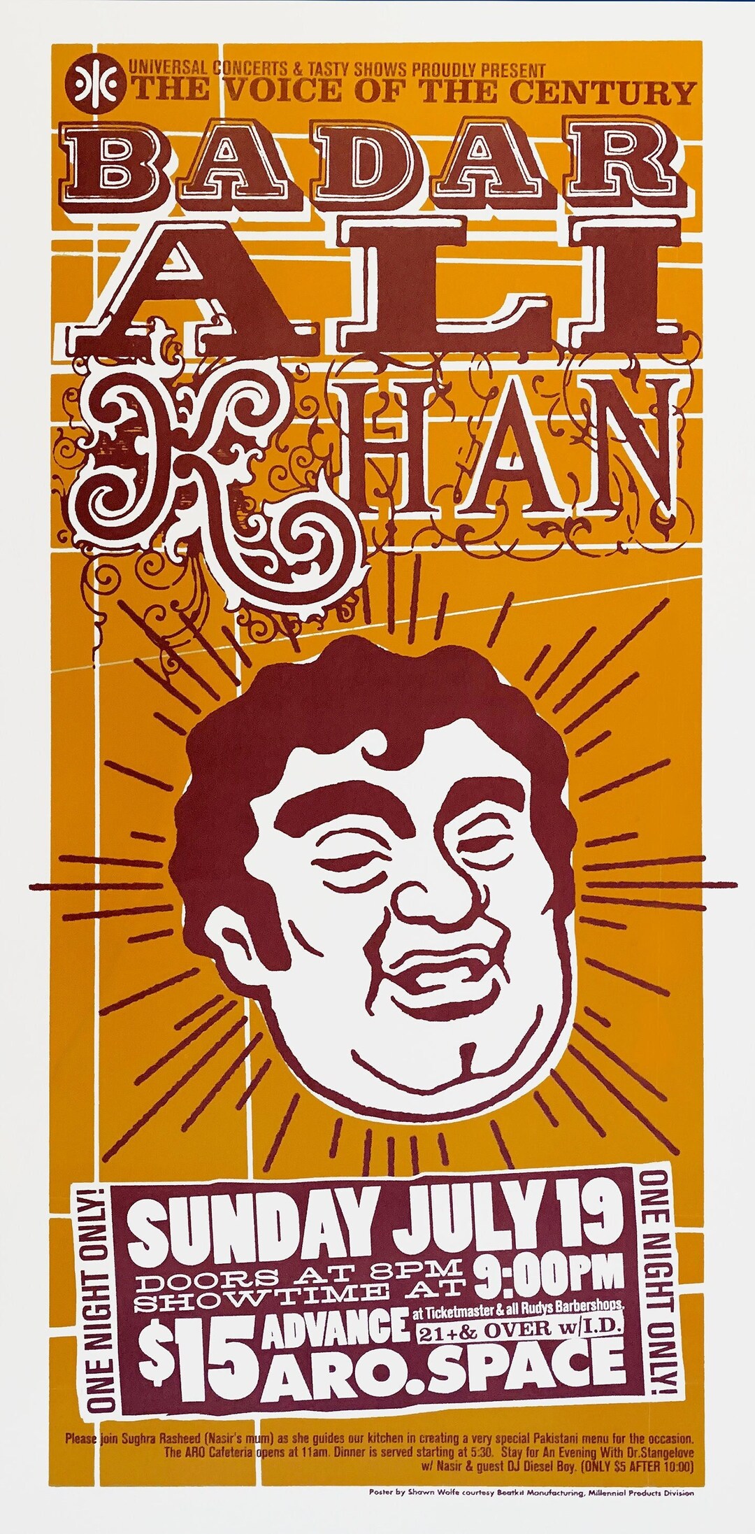 Badar Ali Khan in Seattle Poster by Shawn Wolfe - Etsy
