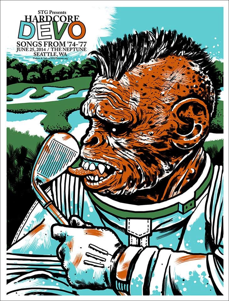 HARDCORE DEVO Poster by Shawn Wolfe | Etsy