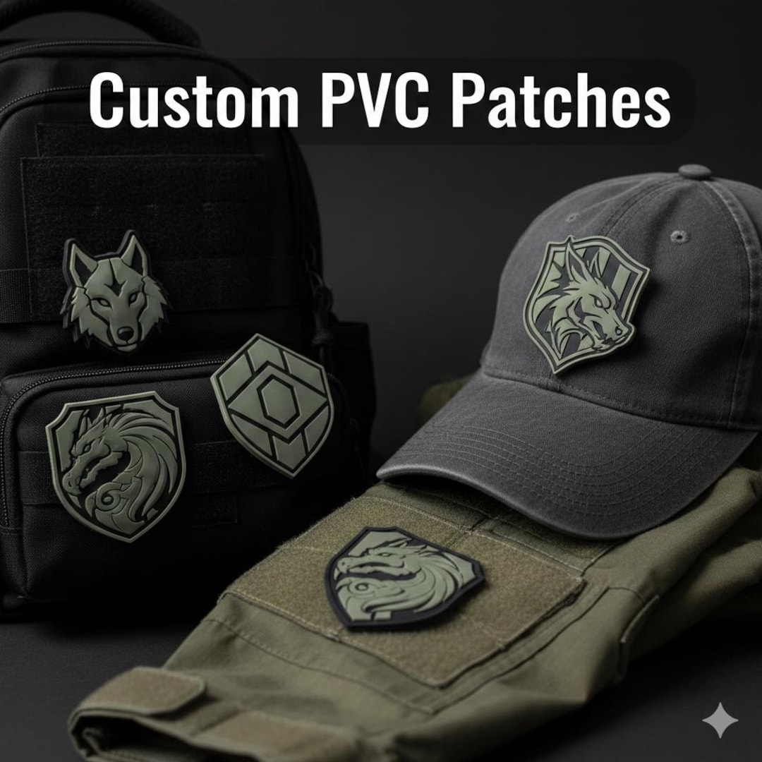 Custom PVC Patches | 2D 3D Rubber Logo, Velcro, Iron-on, Sew-on ...