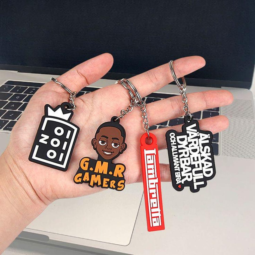Custom PVC Keychain | Soft Rubber Logo Key Tag, Brand Promotion - Etsy