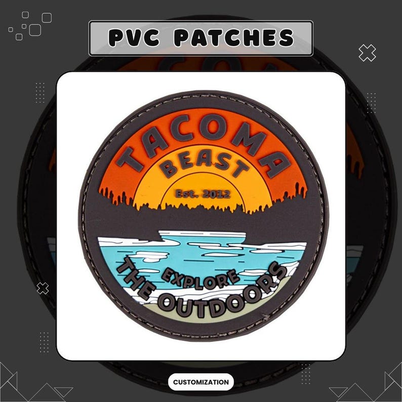 Custom PVC Patches: 2D/3D Logo, Velcro or Sew-on Backing - Etsy