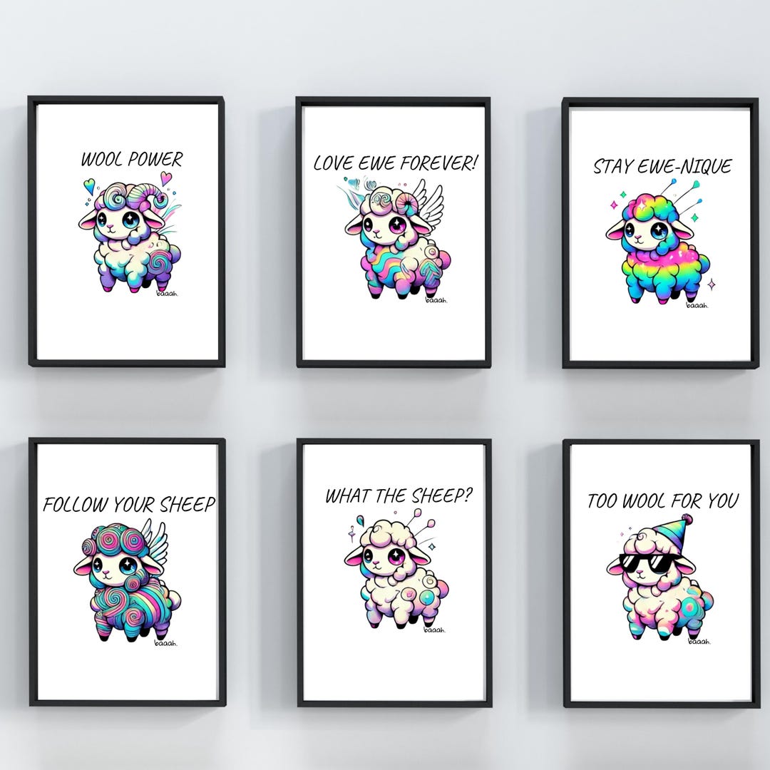 Sheep Picture No. 1 | Digital Download | as a Print for Picture Frames ...