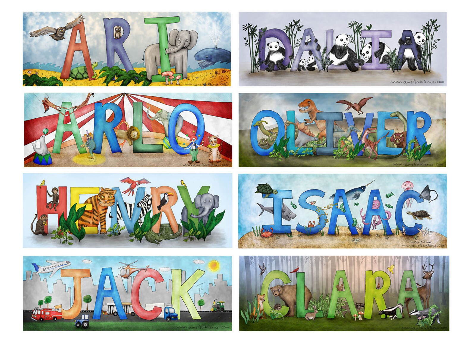 Personalized Child Name Sign - Jungle Animal Theme - Etsy