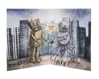 3D Pop up Card Octopus Thank You | Etsy