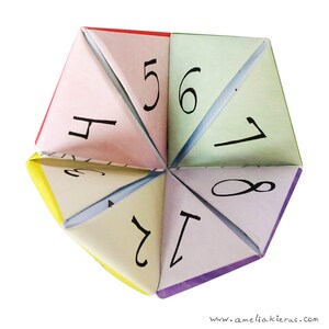 Illustrated Fortune Teller / Cootie Catcher - Etsy