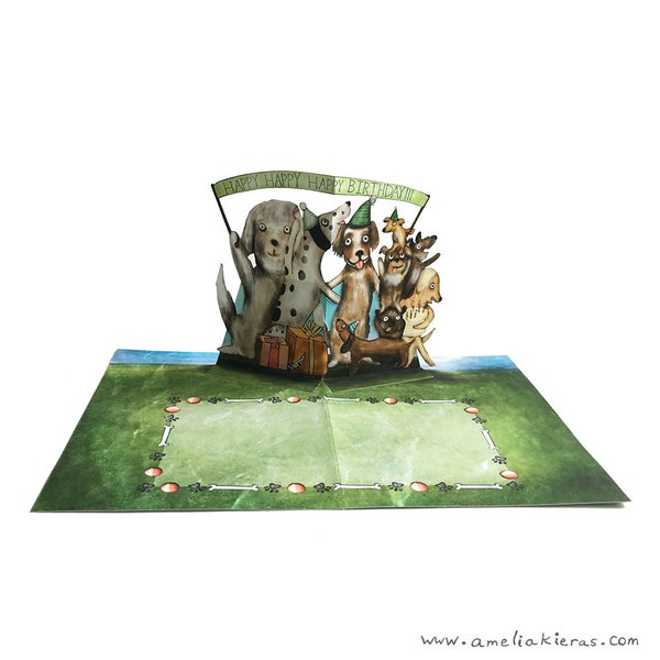 Dog Pop up Card - Etsy
