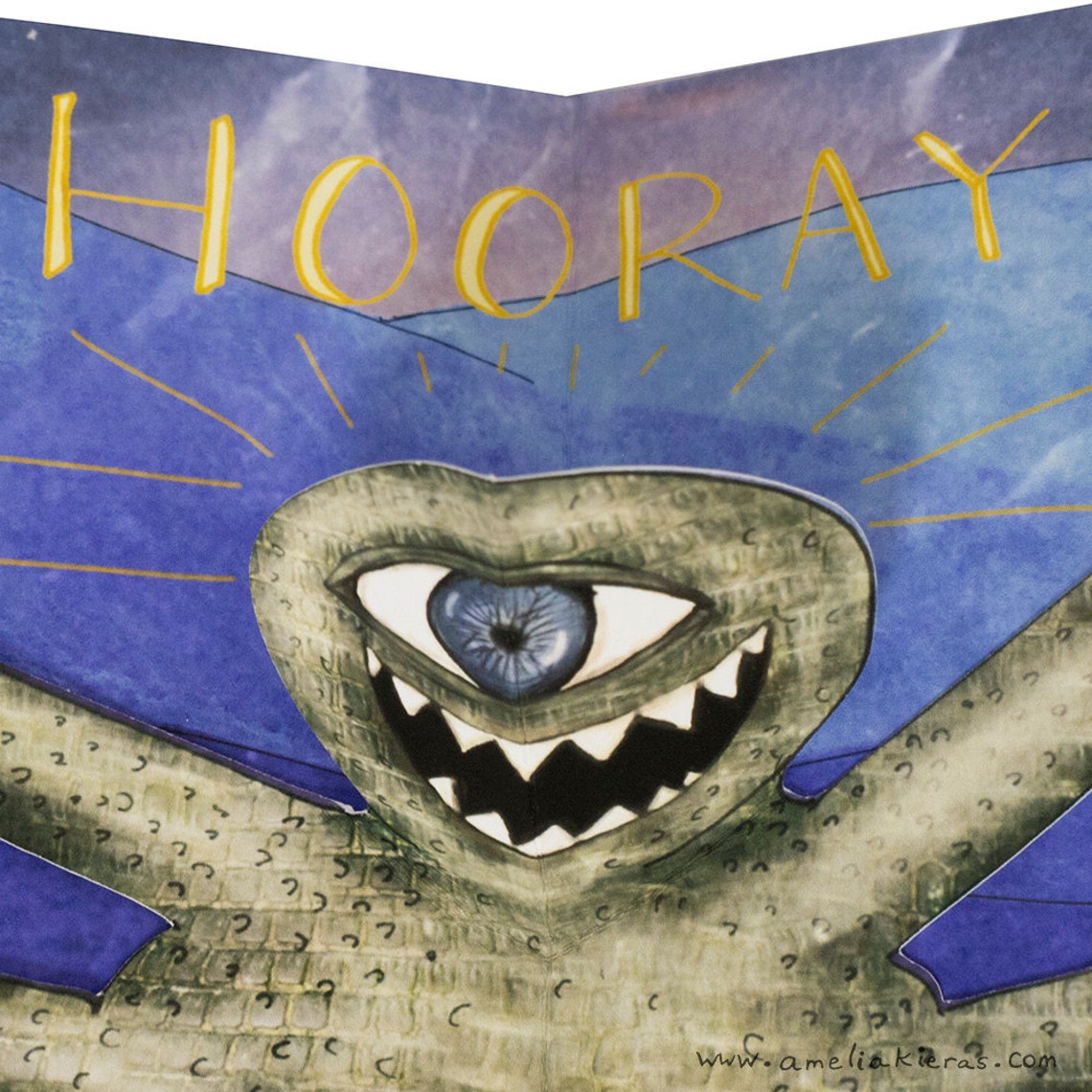 3D Pop up Card - Alien Hooray! - Etsy
