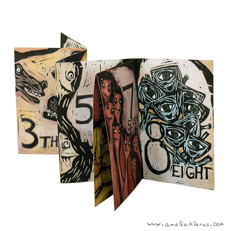 Thirteen Monsters - Number Counting Flutter Book - Etsy