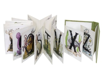 Children's ABC Board Book Animals Beasts and Creatures | Etsy