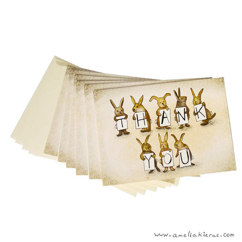 Fancy Thank You Card - Etsy