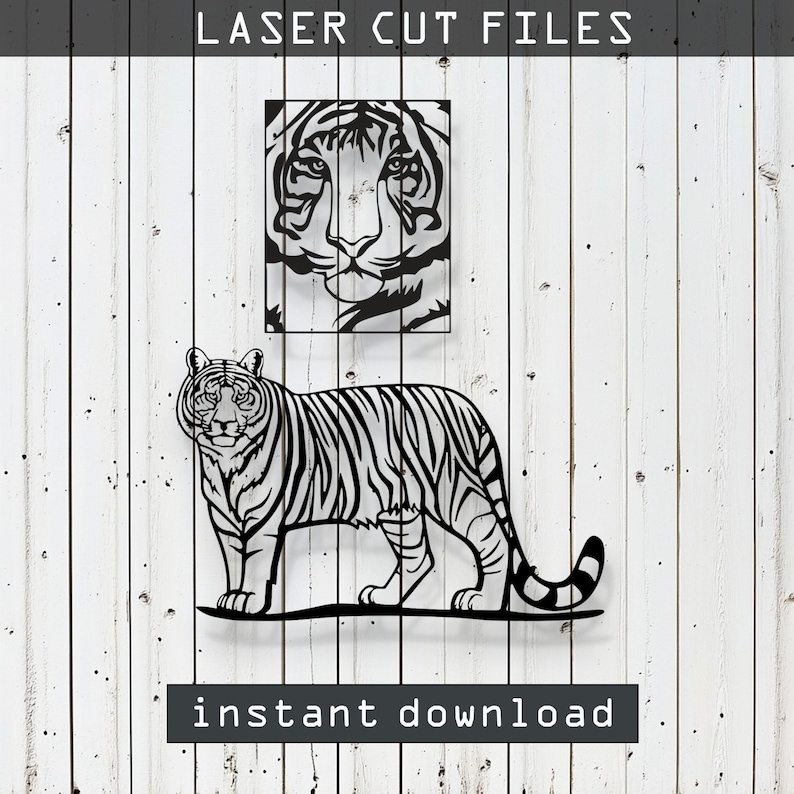 Bengal Tiger Laser Cut Vector Design – SVG, DXF, Ai, Pdf Files for ...
