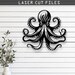 Decorative Octopus Laser Cut Vector Design – SVG, DXF, Ai, Pdf Files ...